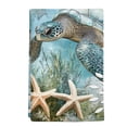 1 Pack Retro Sea Turtles Kitchen Towels Ocean Sea Stars Corals Animal ...