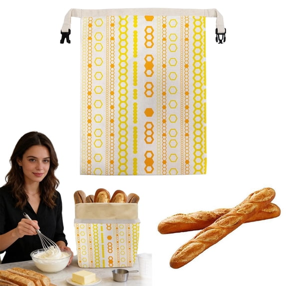 1 Pack Reusable Beeswax Bread Bags for Homemade Sourdough Bread ...