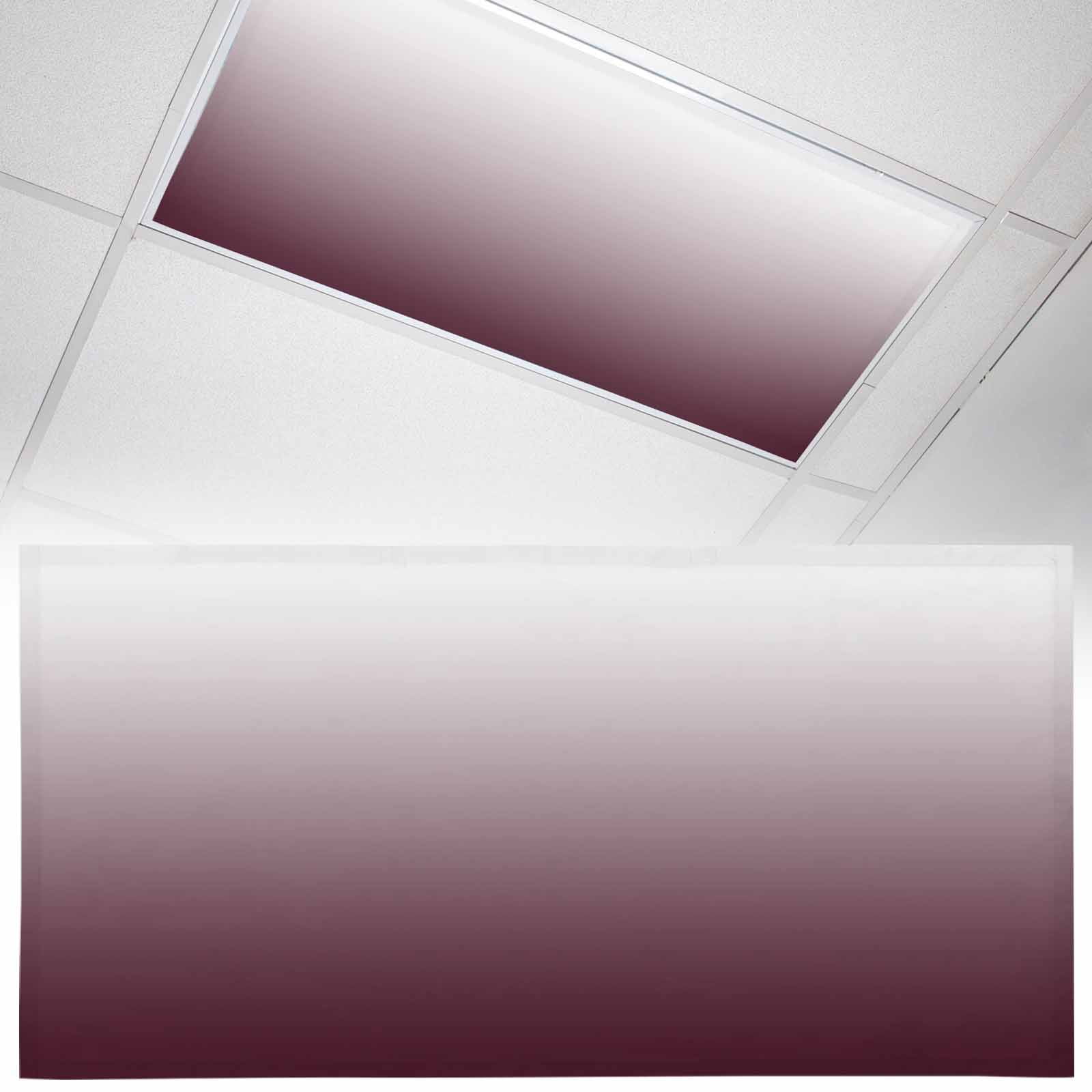 1 Pack Romantic Burgundy Fluorescent Light Covers for Ceiling Lights ...