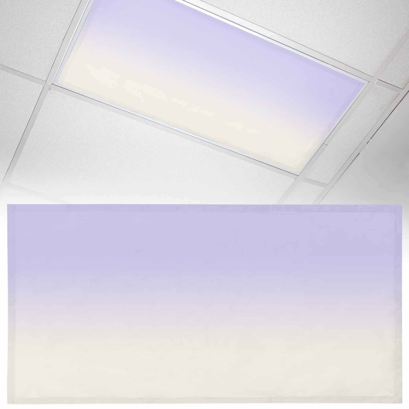 1 Pack Romantic Purple Fluorescent Light Covers for Ceiling Lights ...
