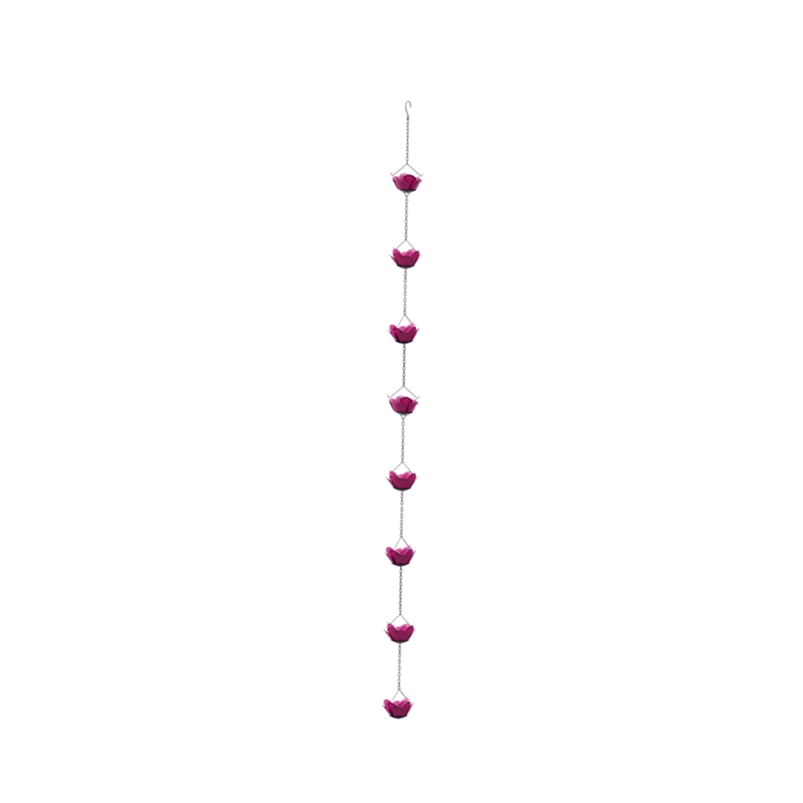 (1 Pack) Rose Flower Rain Chain - Decorative Downspout Alternative for ...