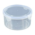 1 Pack Round Airtight Food Storage Containers, Stackable Plastic Meal ...