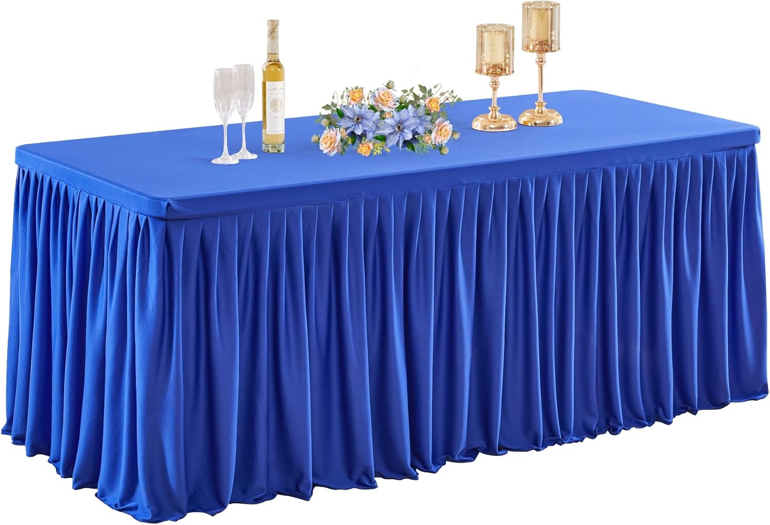 1 Pack Royal Blue Tablecloths for 6 Foot Rectangle Tables, Premium ...