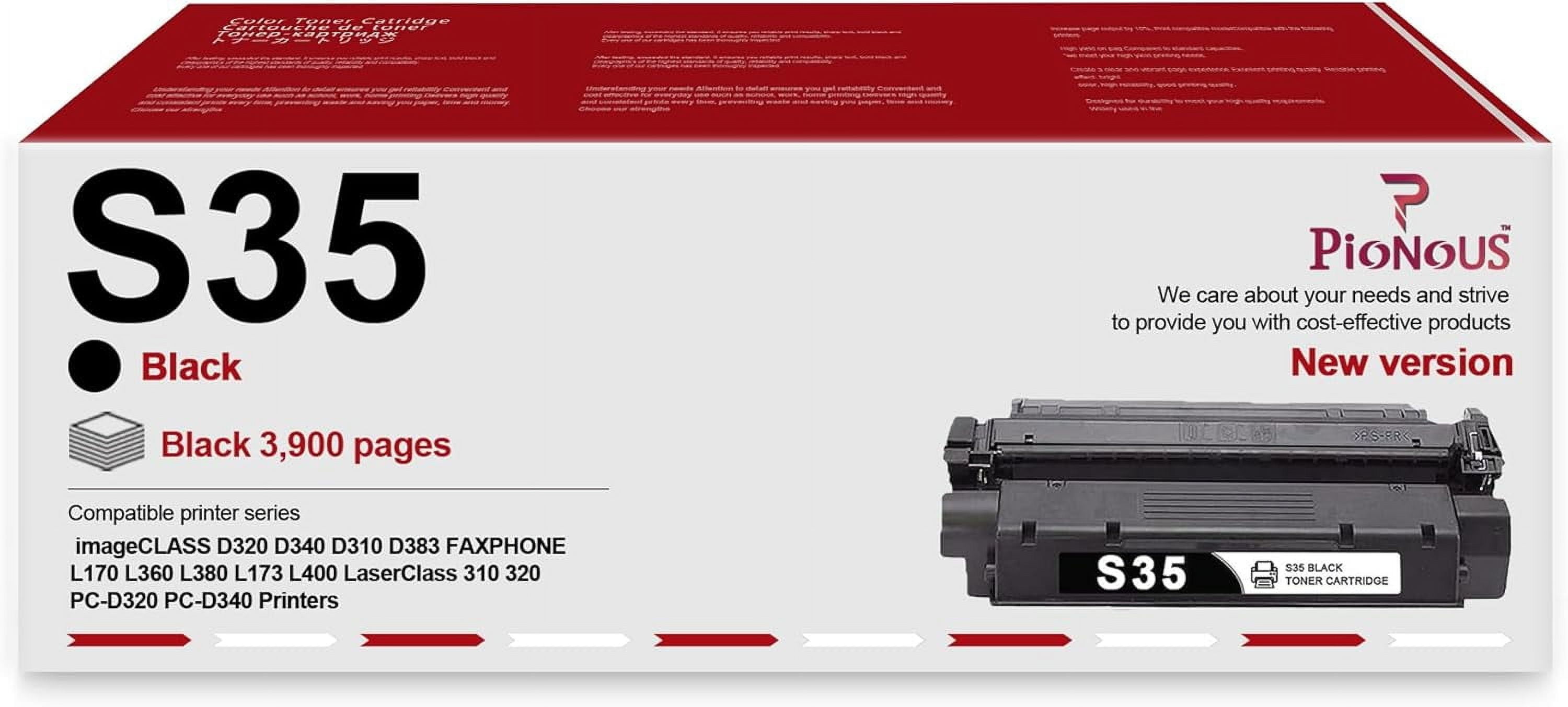 1 Pack S35 Black Toner Cartridge : PINOS Compatible Toner Replacement ...