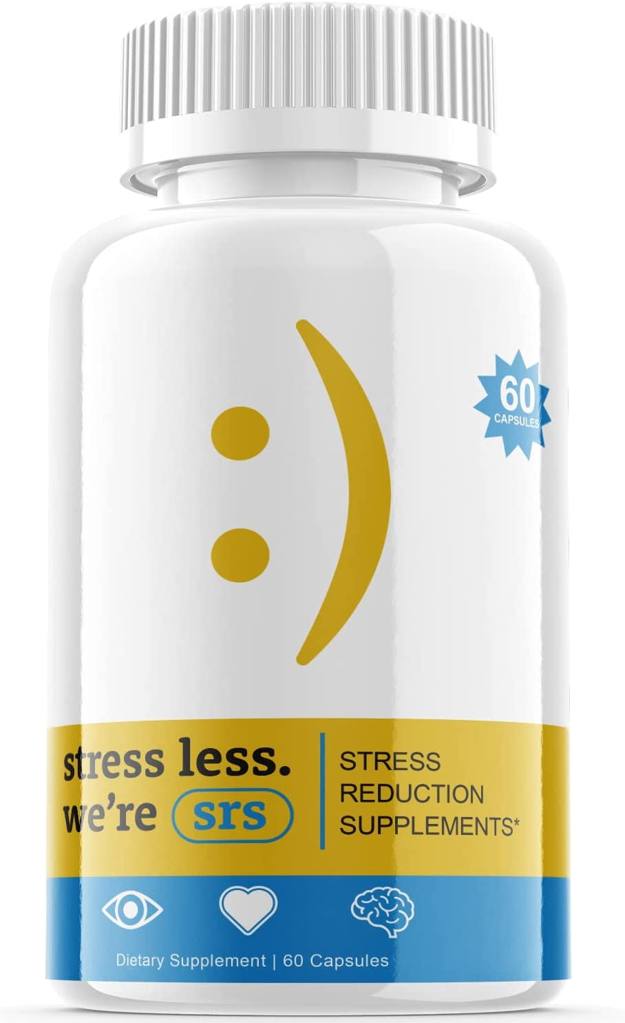 (1 Pack) SRS Stress Reduction Supplement - Dietary Supplement for Focus ...