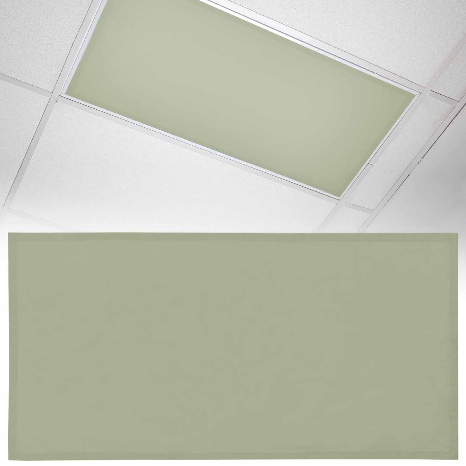 1 Pack Sage Green Fluorescent Light Covers for Ceiling Lights Solid ...