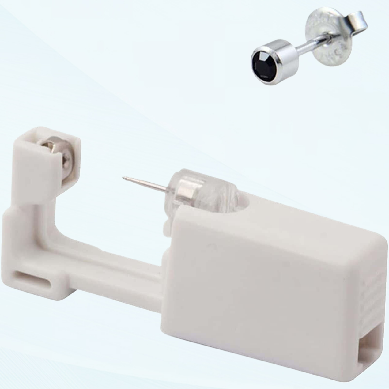 1 Pack Self Ear Piercing Gun Disposable Self Ear Piercing Gun Kit Tool ...