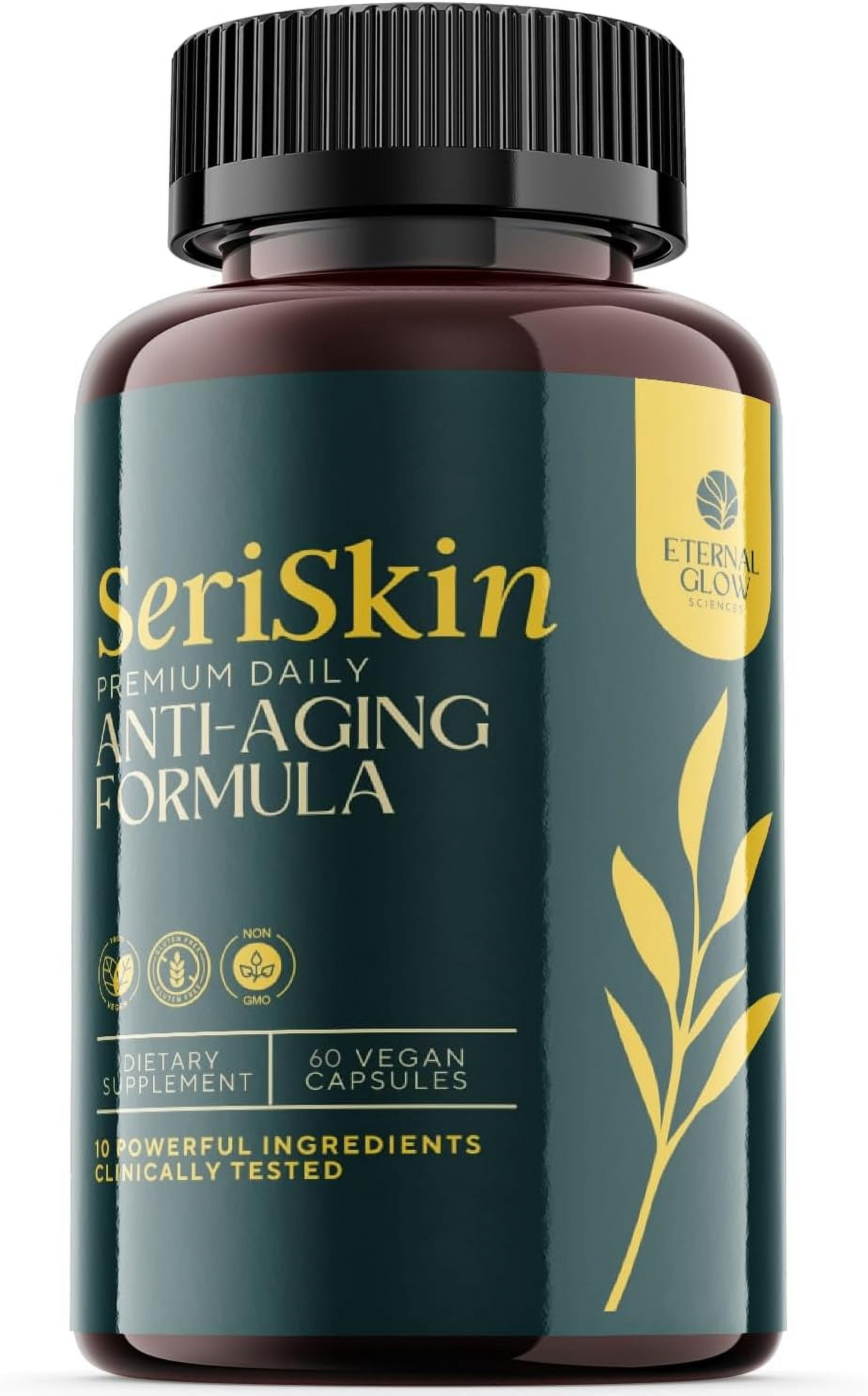 S.O LABS Seriskin Anti-Aging Pills, Moisturize and Smooth Skin, Reduces ...
