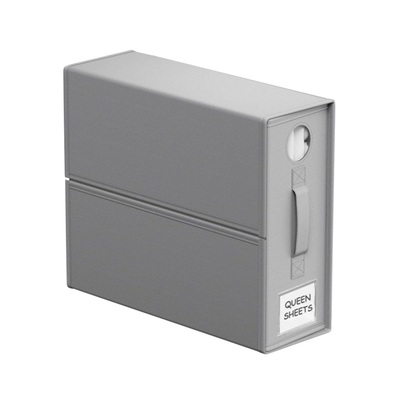 1 Pack Sheets Organizer for Linen Closet, Foldable Sheet Storage Box ...