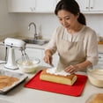 1 Pack Silicone Baking Mat, Reusable Non-Stick Swiss Roll Mat, High ...