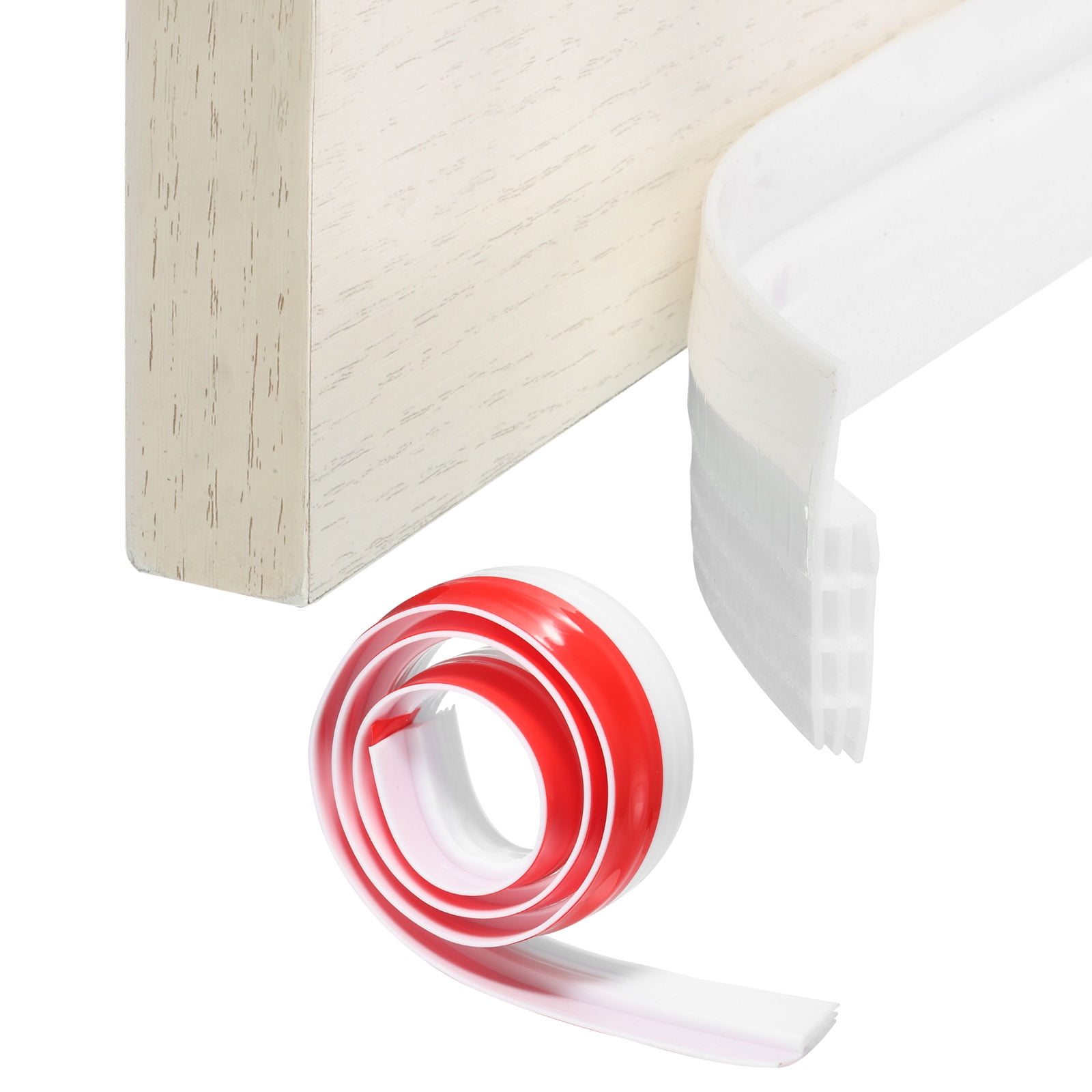 Energy Saving Door Seal 2 Pack Silicone Door Draft Stoppers - Weather ...