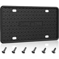 1 Pack Silicone License Plate Frame, Front Back License Plate Cover ...