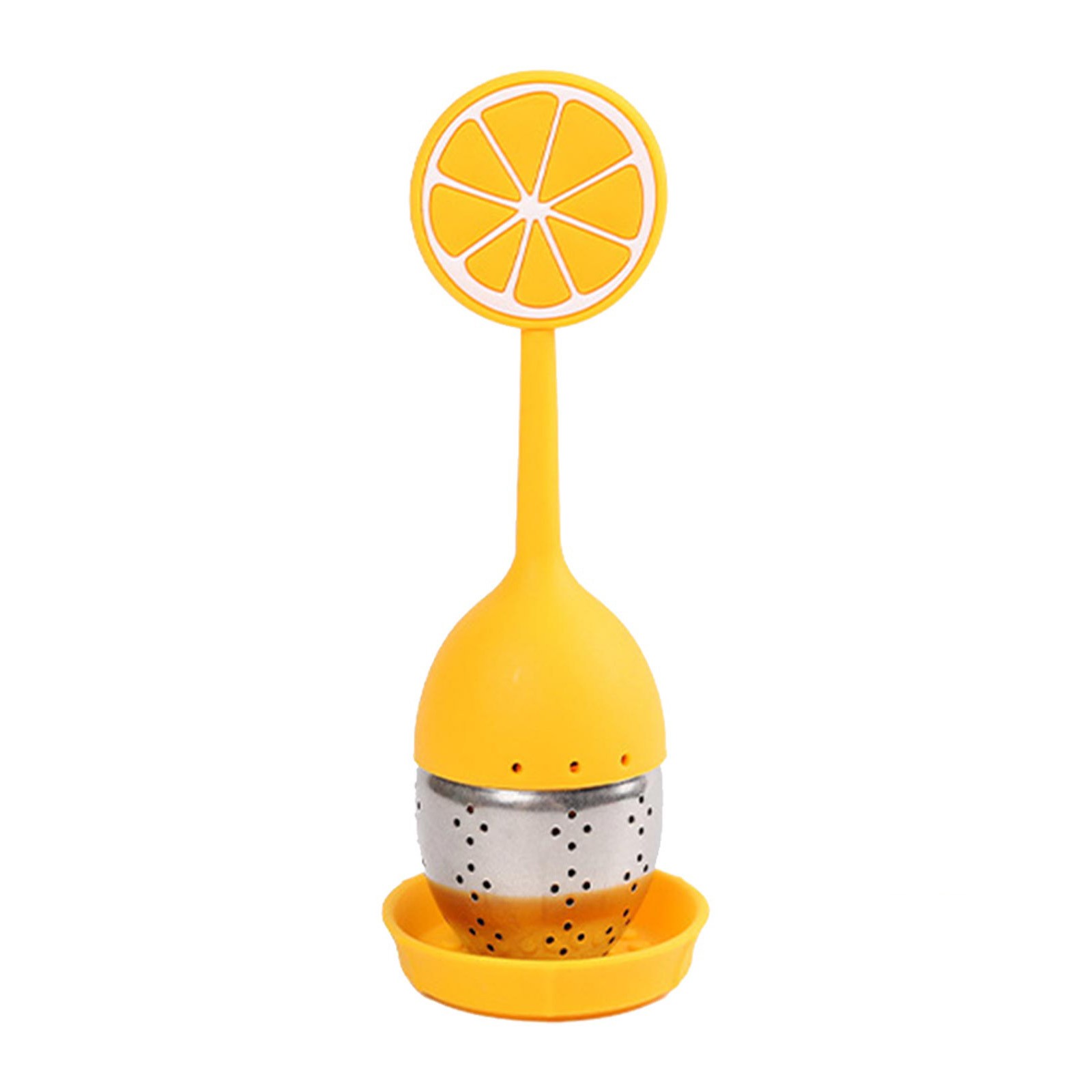 1 Pack Silicone Tea Infusers,Silicone Handle Stainless Steel Strainer ...