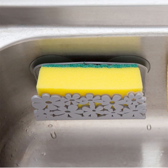 1 Pack Sink Caddy Sponge Holder, Suction Cup Kitchen Sink Organizer ...