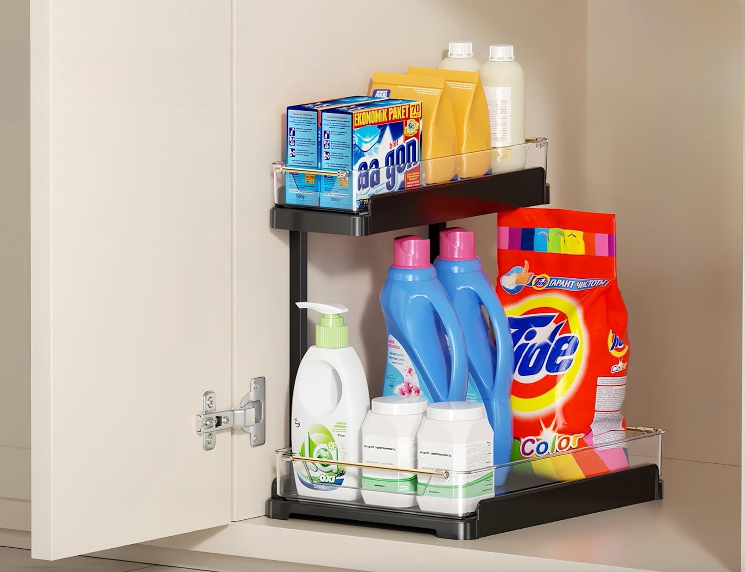 1-Pack Under Sink Storage Organizer for Kitchen & Bathroom Cabinets ...