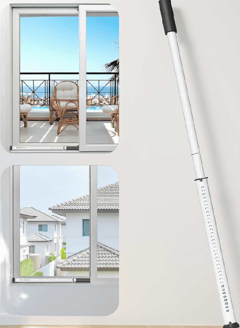 1 Pack Sliding Door Security Bar, Adjustable 20-50 Inch Steel Bar ...