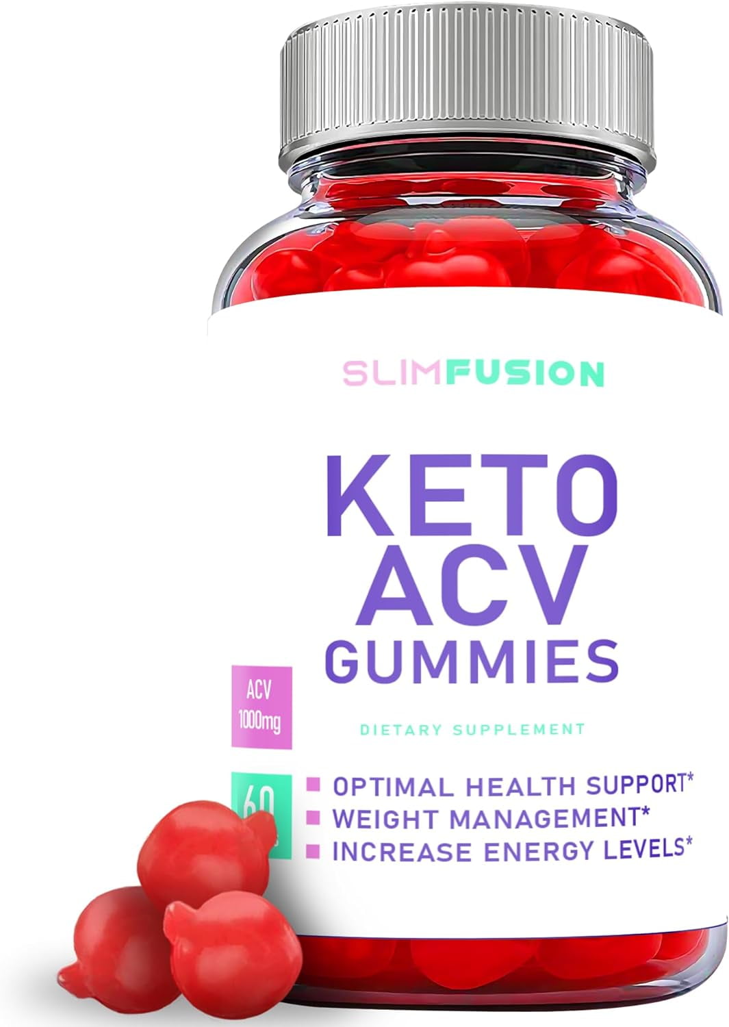 (1 Pack) Slim Fusion - Keto ACV Gummies - Apple Cider Vinegar ...