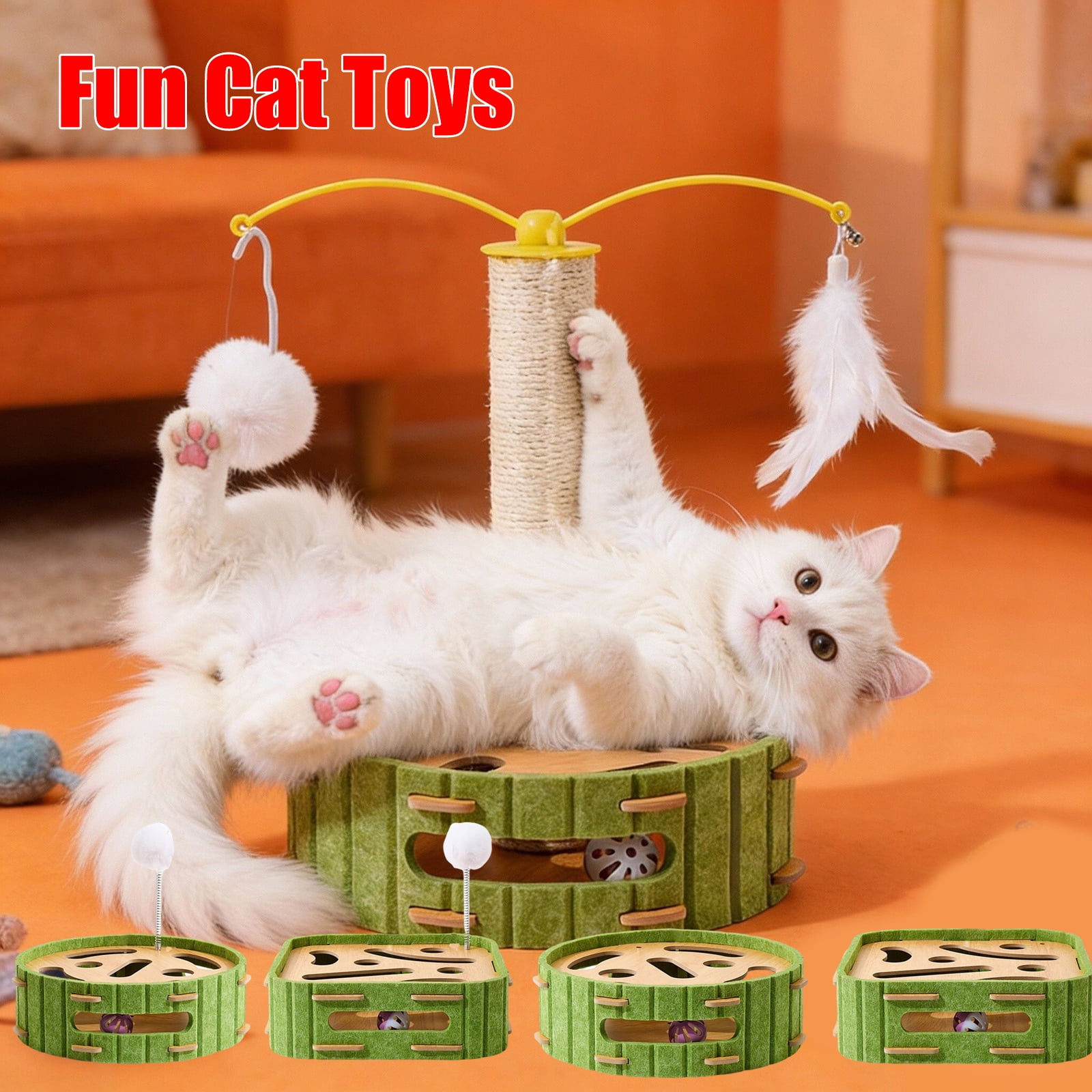 1-Pack Smart Snack Puzzle Feeding Box With Interactive Wooden Puzzle ...