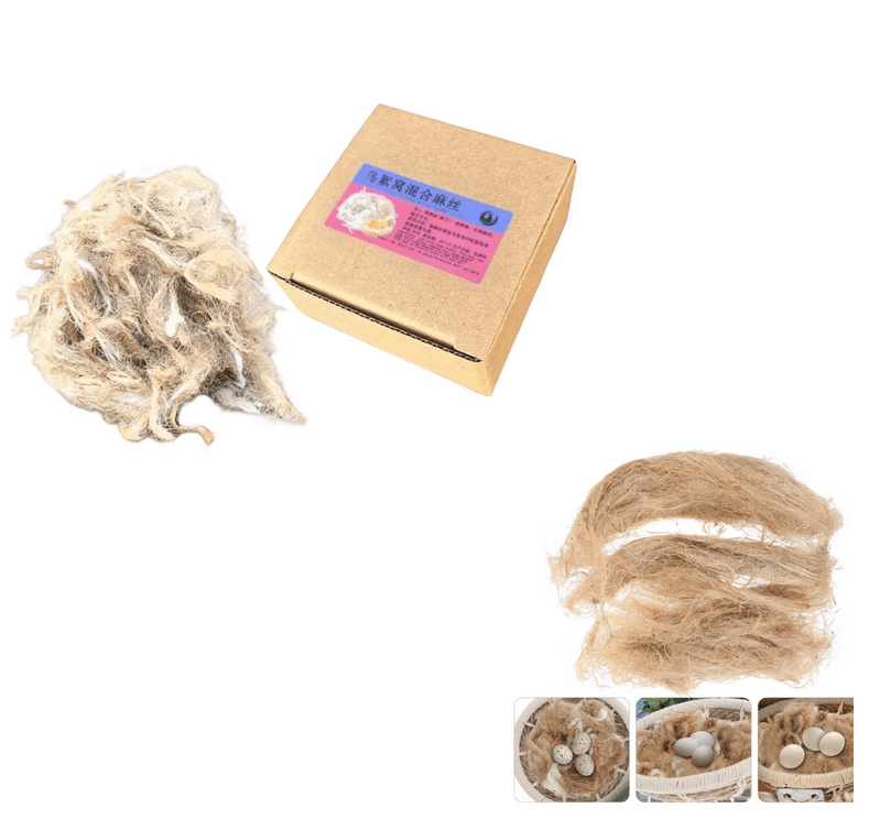 1 Pack Soft Bird Nest Lining Material - Blended Hemp Silk, Jute Fiber ...