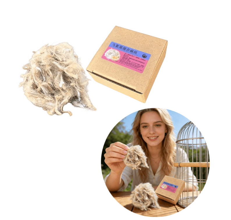 1-Pack Soft Bird Nest Lining Material - Blended Hemp Silk, Jute Fiber ...