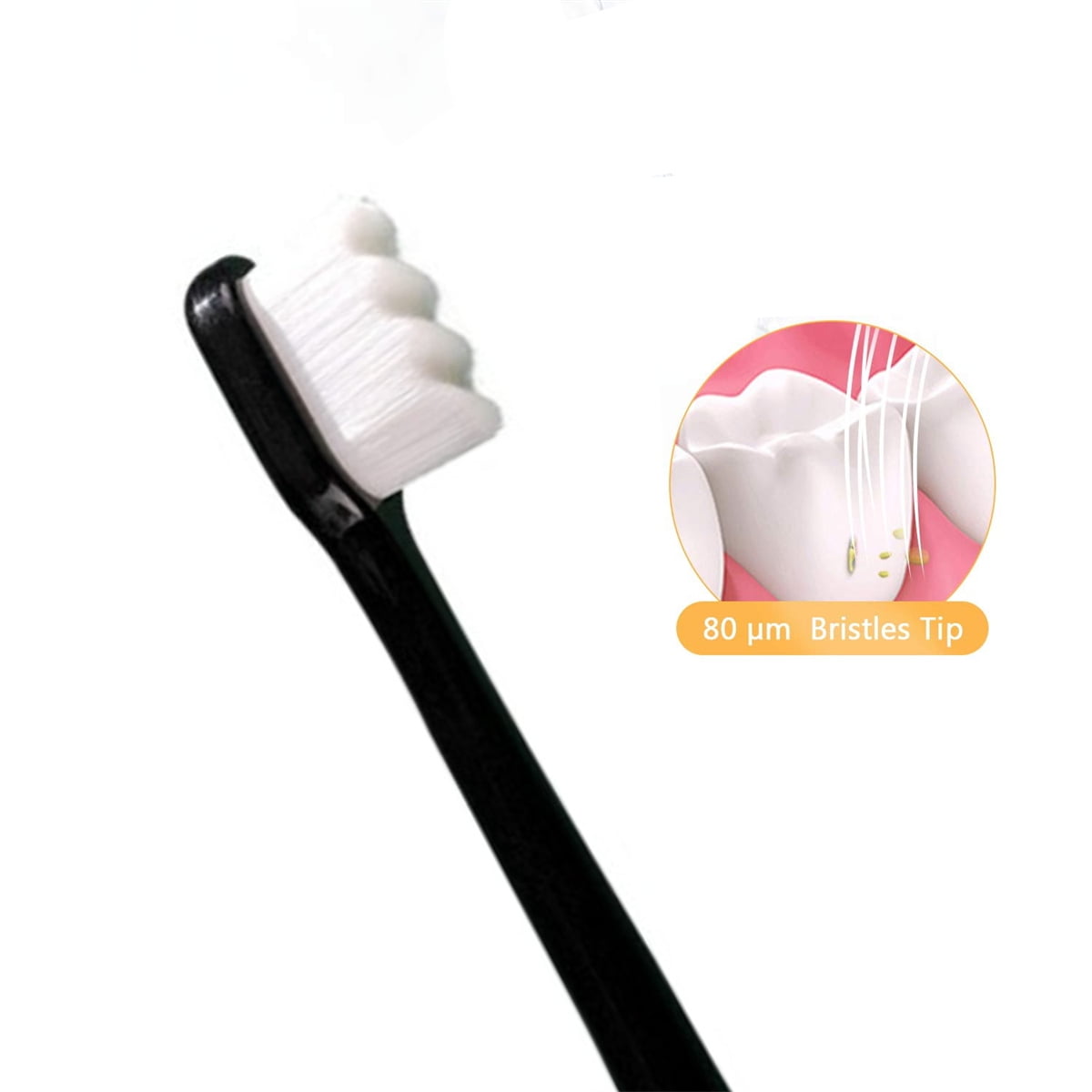 1 Pack Premium Nano Toothbrush,Soft Bristles Toothbrush,Wave Bristle ...