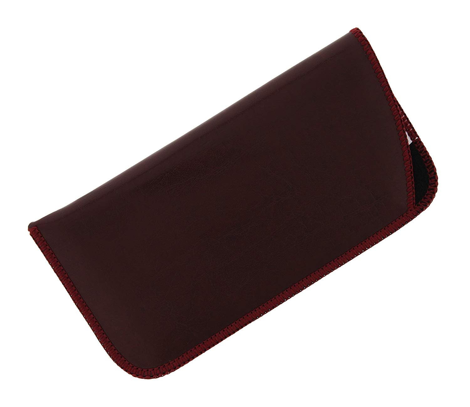 1 Pack Soft Faux Leather Slip In Eyeglass Case, Fits Medium to Large ...