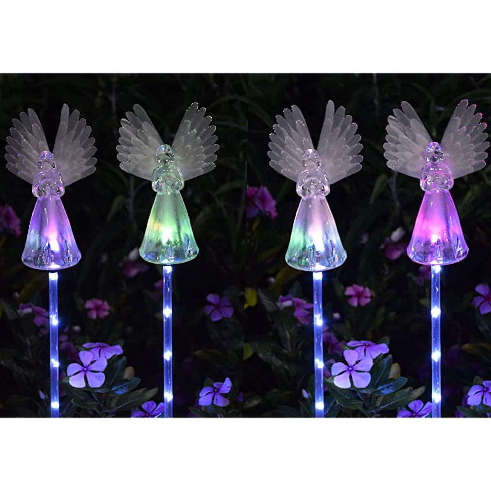 1 Pack Solar Angel Lights Outdoor for Cemetery Decorations, Garden ...
