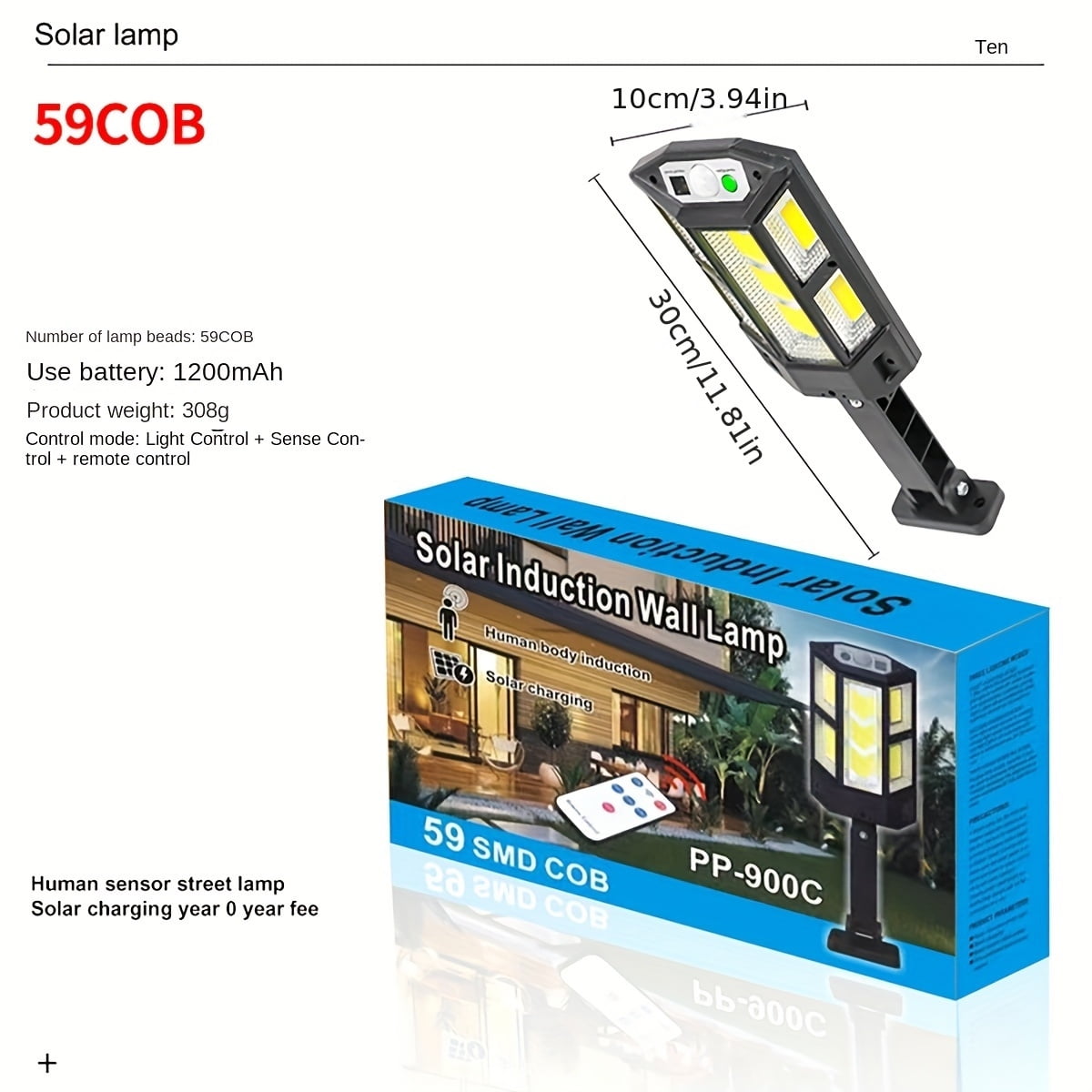 1 Pack Solar Lights Outdoor Waterproof, Solar Street Lights Outdoor ...