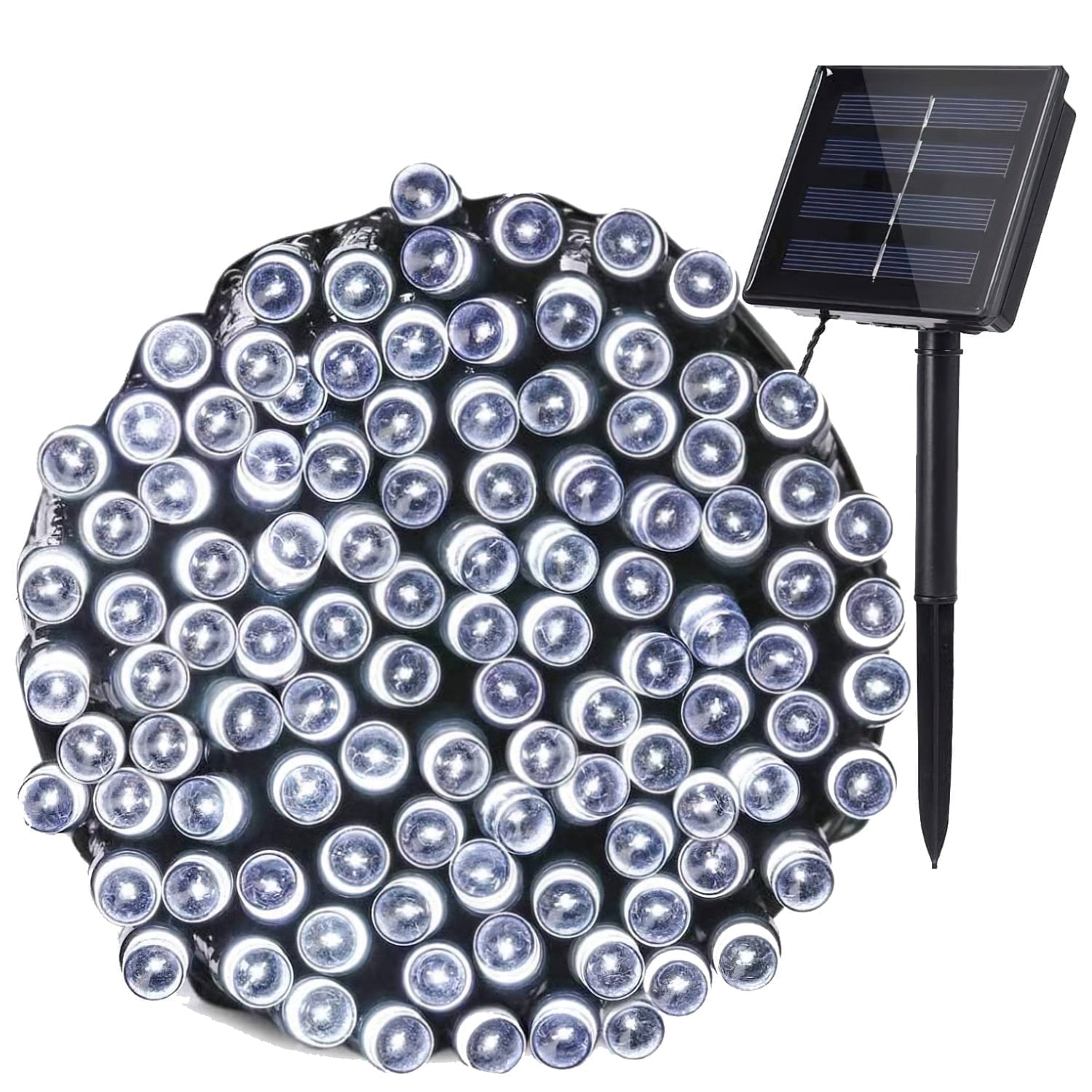 1 Pack Solar String Lights, 72ft 200 LED, Waterproof, Outdoor, Xmas ...