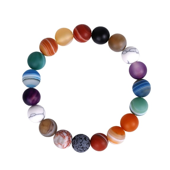 1 Pack Solar System Bracelet 7 Chakras Healing Natural Stone Bracelets ...