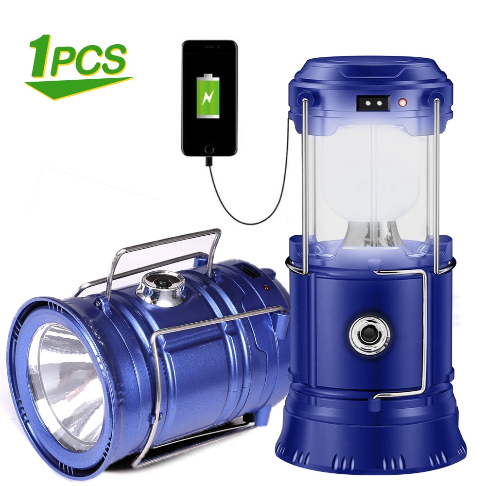 1 Pack Solar USB Rechargeable 3 AA Power Brightest COB LED Camping ...
