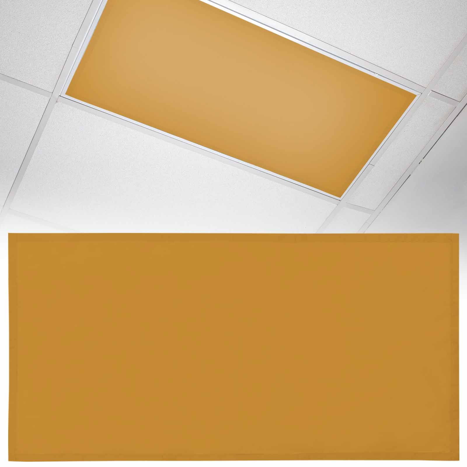 1 Pack Solid Color Fluorescent Light Covers for Ceiling Lights Ginger ...