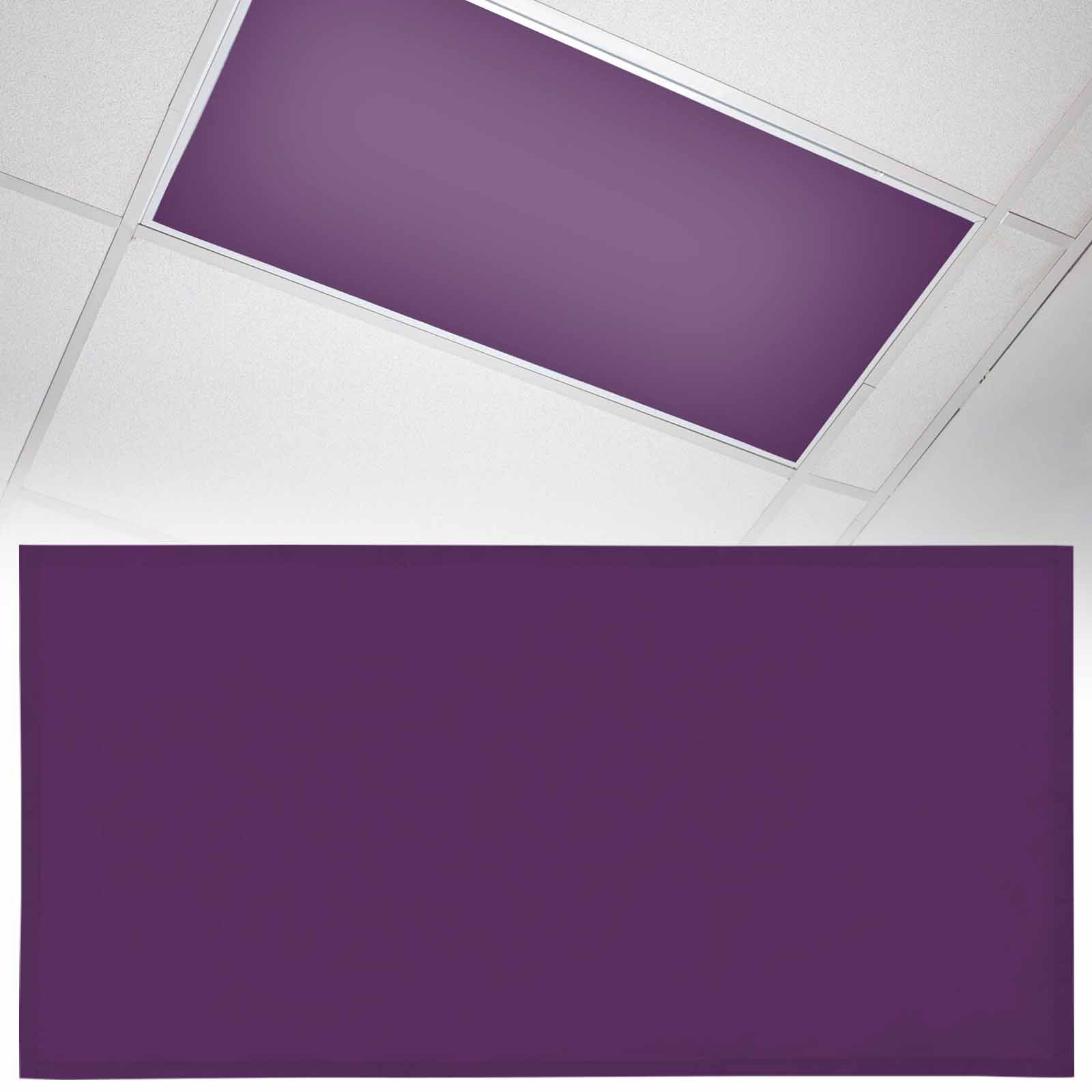 1 Pack Solid Color Fluorescent Light Covers for Ceiling Lights Purple ...
