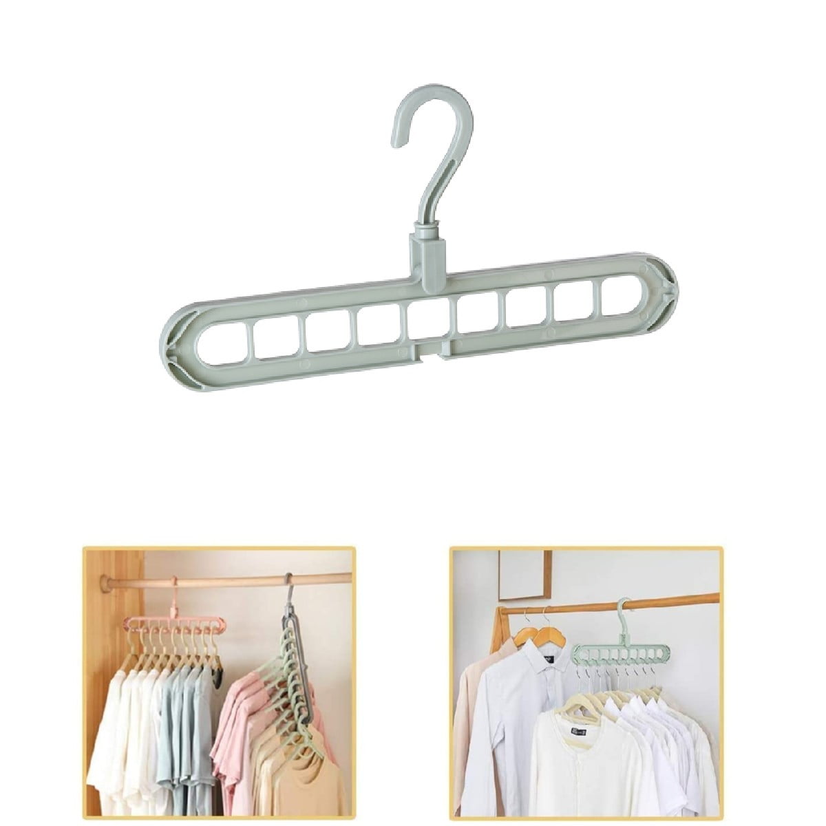 1 Pack Space Saving Hanger, Magic Plastic Hanger Organizer, Shirt ...
