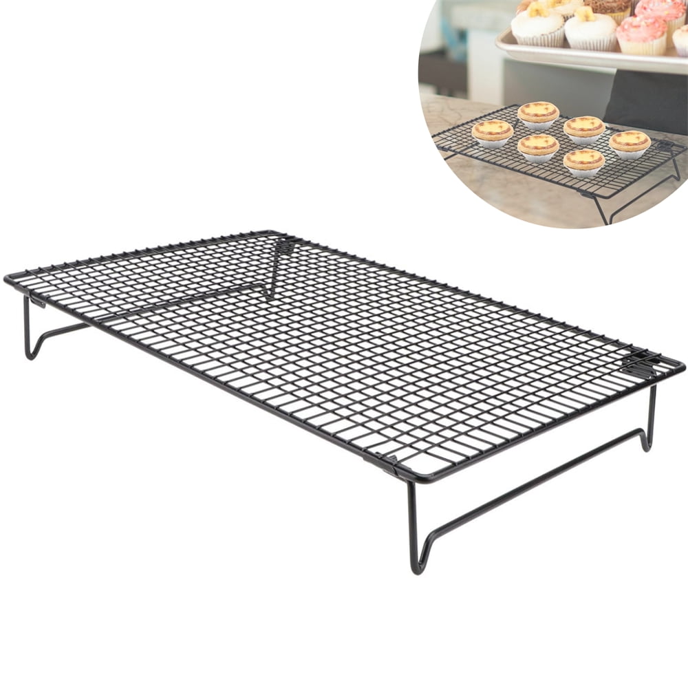 1 Pack Stackable Cooling Racks, 13.4 x 9.4 x 2.3 Inch Small Black Steel ...