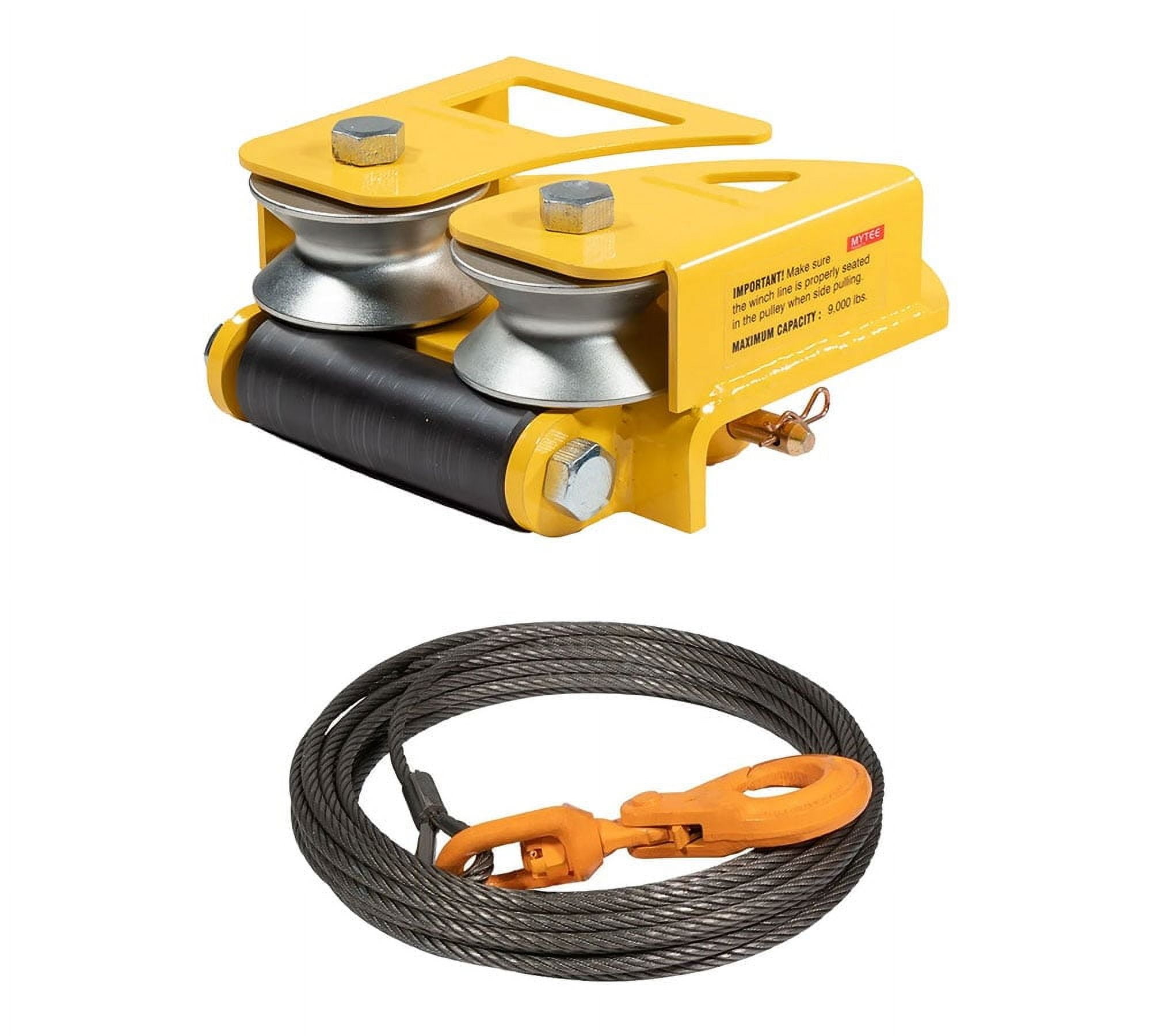 1 Pack Steel Core Winch Cable 3/8" x 150' Swivel Hook 14,400 lbs ...