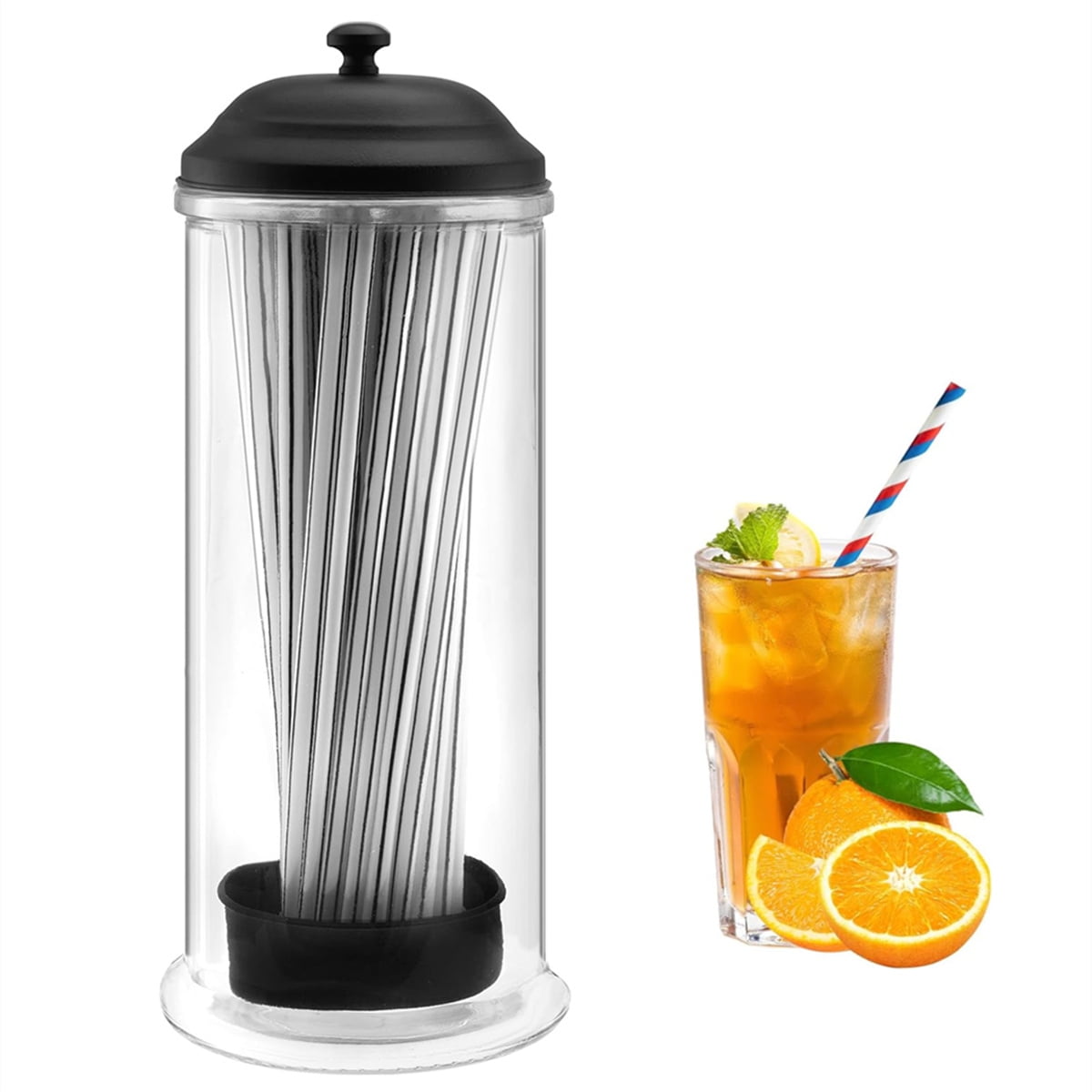 1 Pack Straw Dispenser,Drinking Straw Dispensers,Straw Bottle Barrel ...