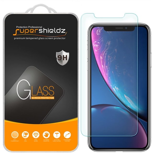 [1-Pack] Supershieldz for Apple iPhone XR (6.1") Tempered Glass Screen ...