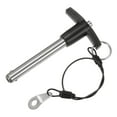 1 Pack T Handle Lock Pins, 10mm Dia. 60mm Usage Length Push-Button Ball ...