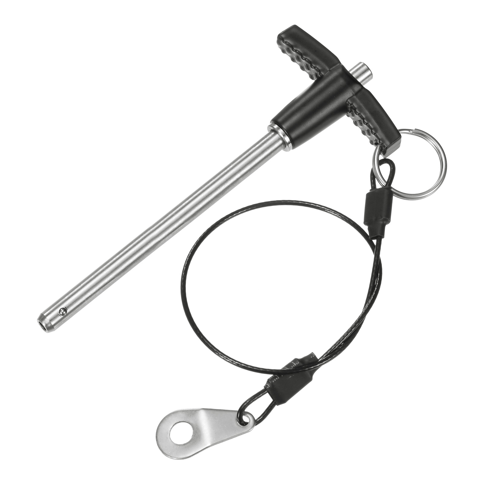 1 Pack T Handle Lock Pins, 6mm Dia. 80mm Usage Length Push-Button Ball ...