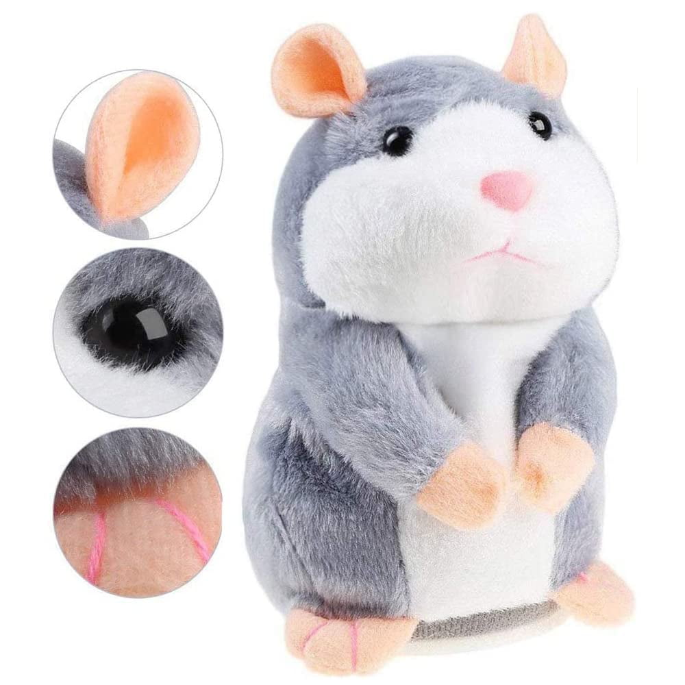1 Pack Talking Hamster Mouse Plush Interactive Toys Repeat What You Say ...