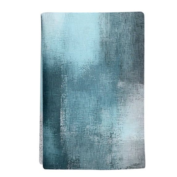 1 Pack Teal Blue Color Block Kitchen Towels Abstract Shabby Modern Art ...