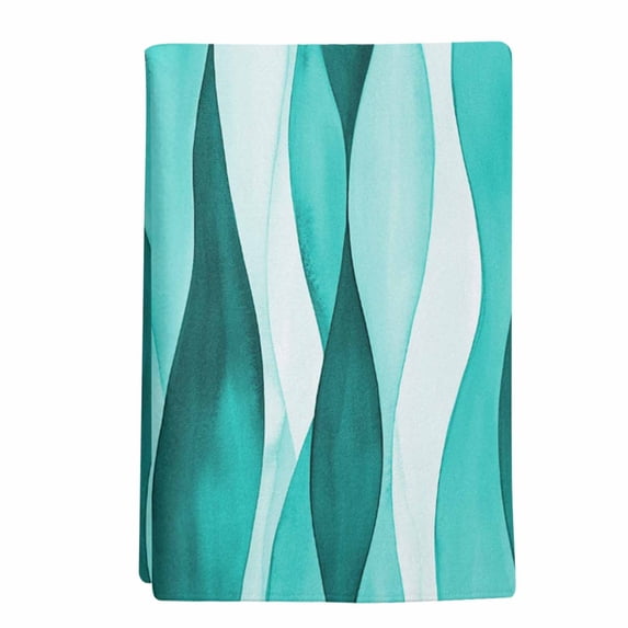 1 Pack Teal Ripple Kitchen Towels Abstract Gradient Watercolor Modern ...