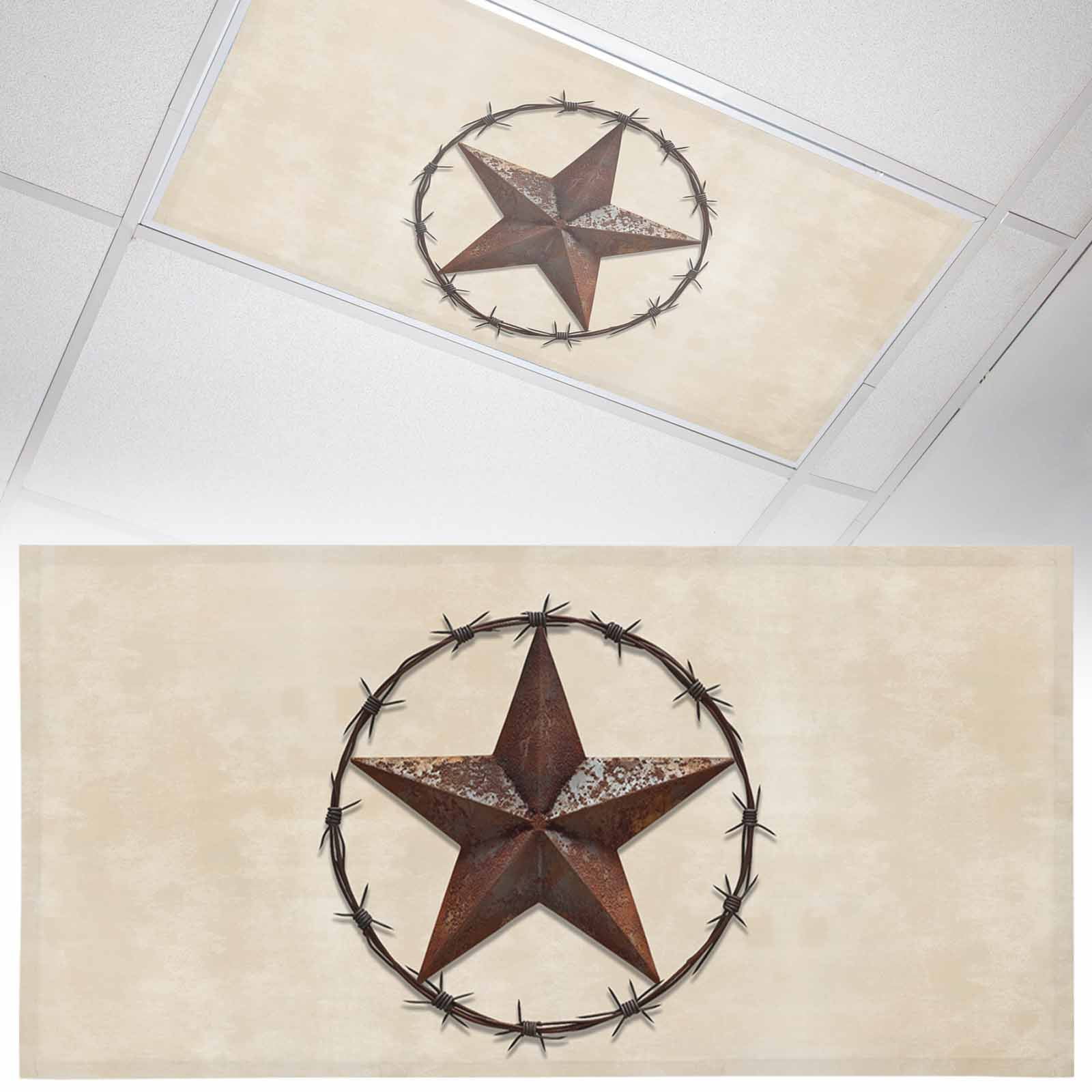 1 Pack Texas Star Fluorescent Light Covers for Ceiling Lights ...