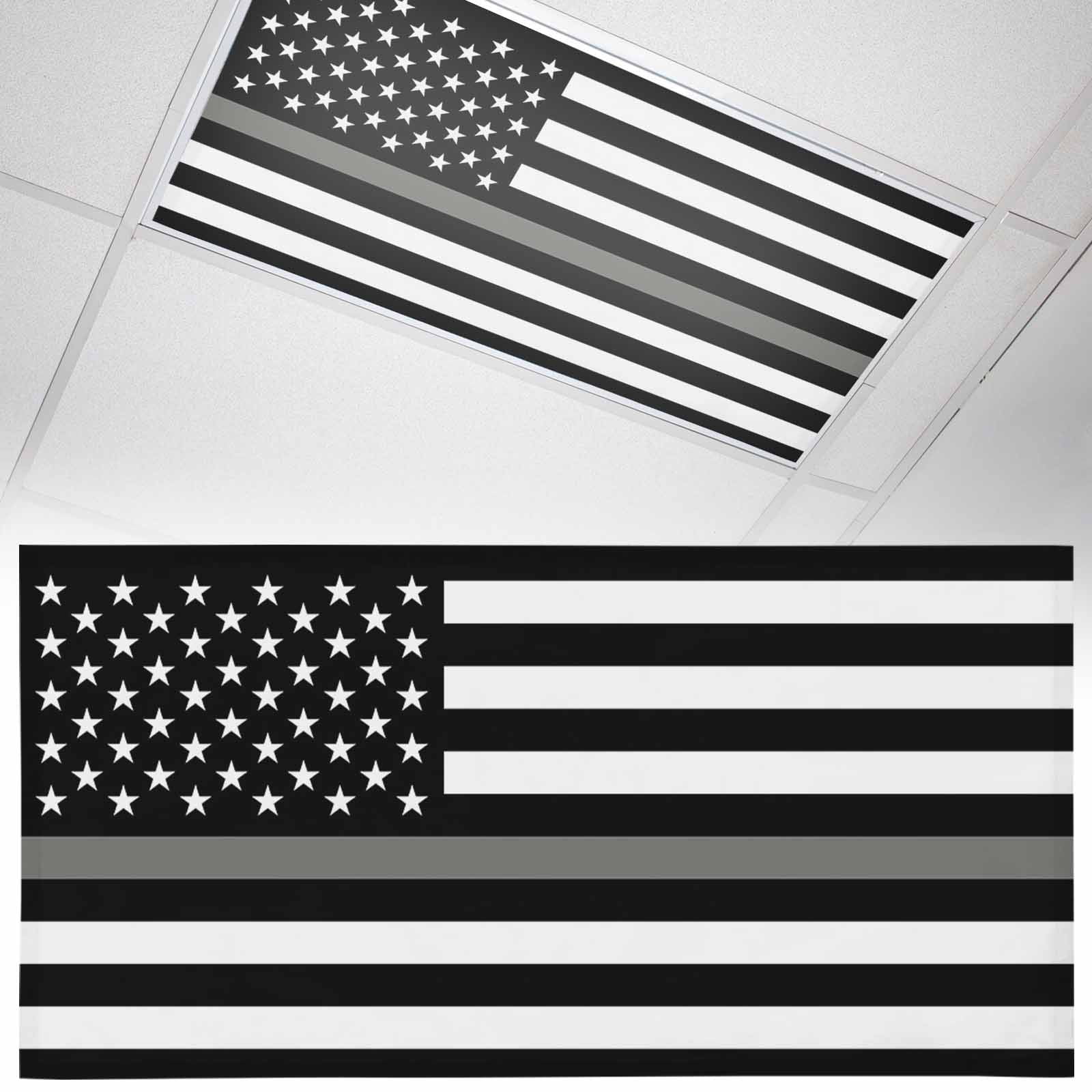 1 Pack Thin Gray Fluorescent Light Covers for Ceiling Lights Line Law ...