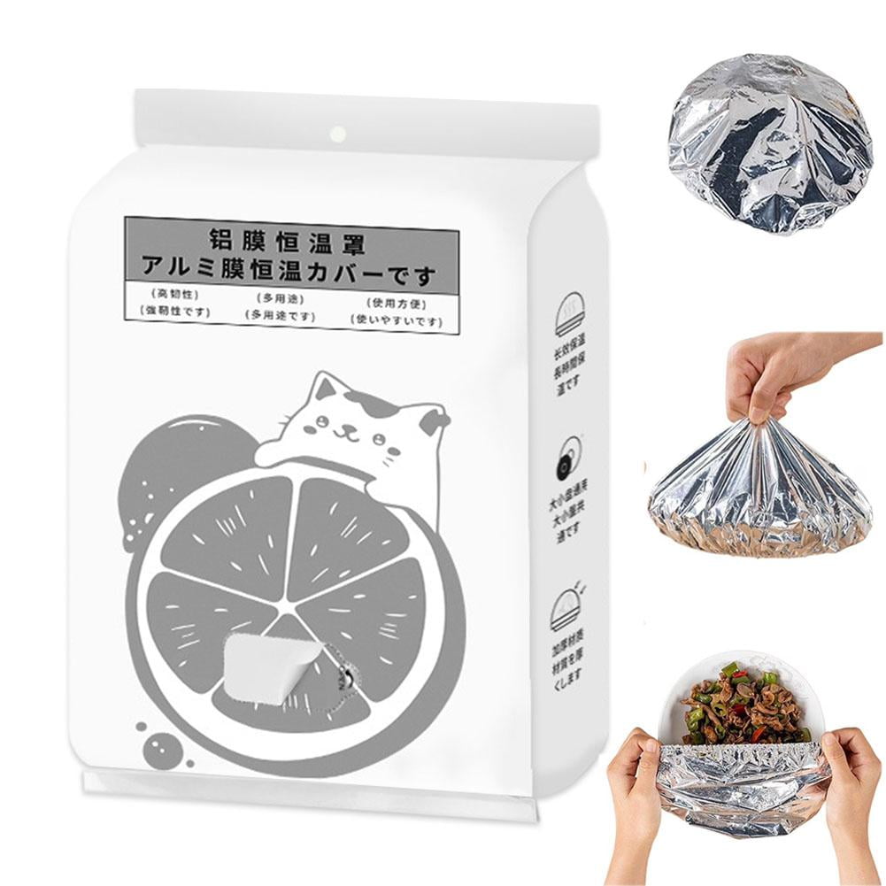 1 Pack Tin Foil Food Insulation Cover, Reusable Aluminum Foil Lids Heat ...