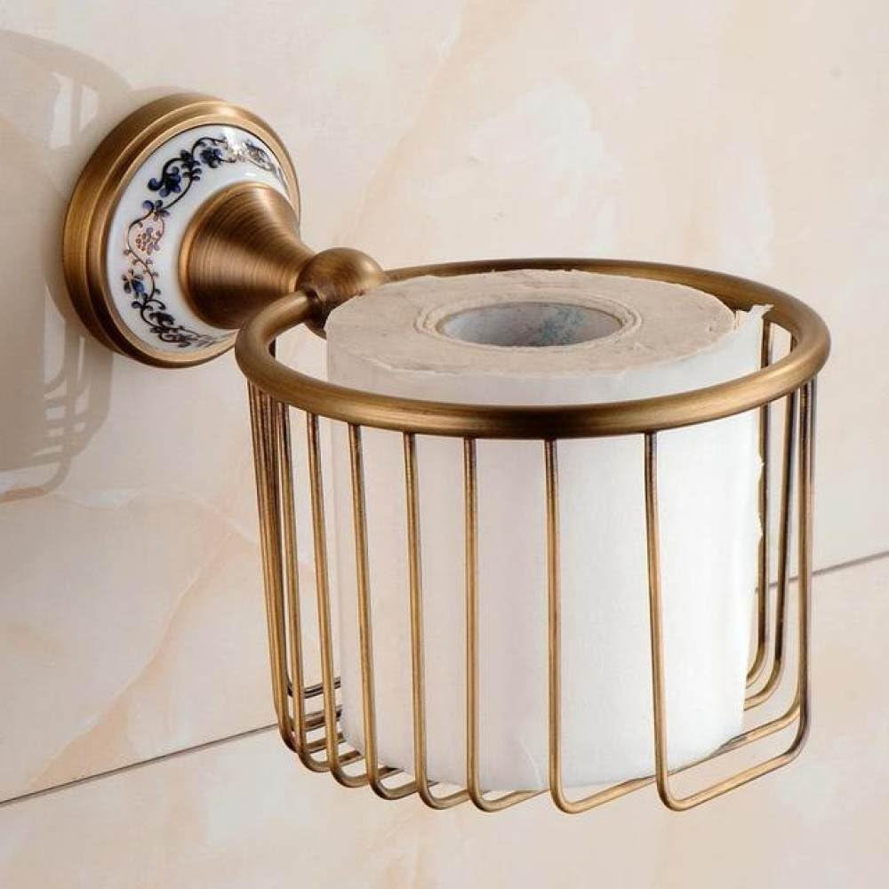 1 Pack Toilet Paper Holder Brass Bathroom Accessories Anti-Rust Wall ...