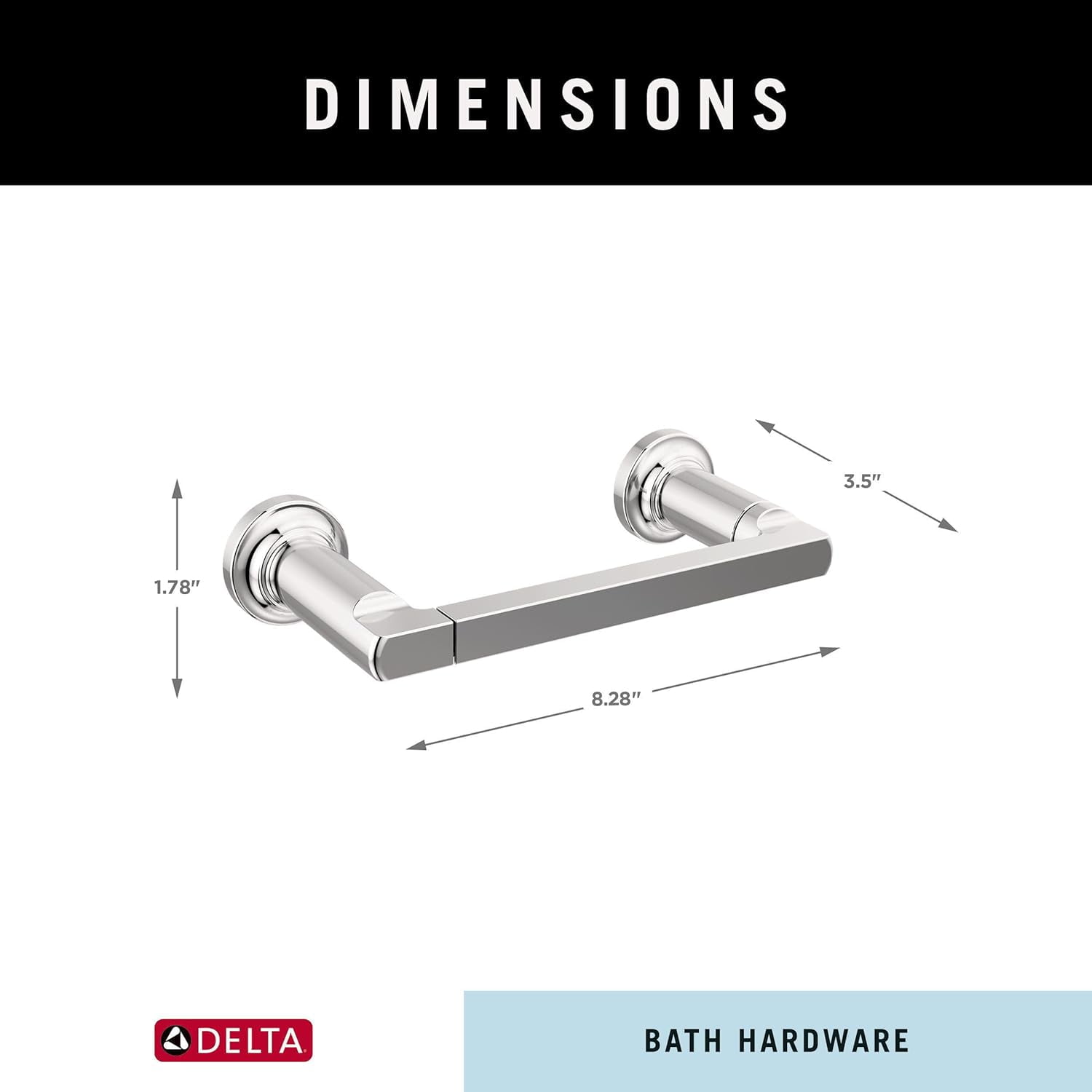 (1-Pack) Toilet Paper Holder Polished Chrome Tissue Roll Holder for ...