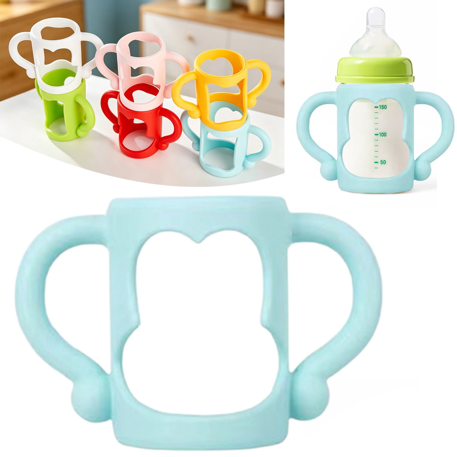 1 Pack Training Handle for Wide Mouth Bottles, Ergonomic Easy-Grip ...