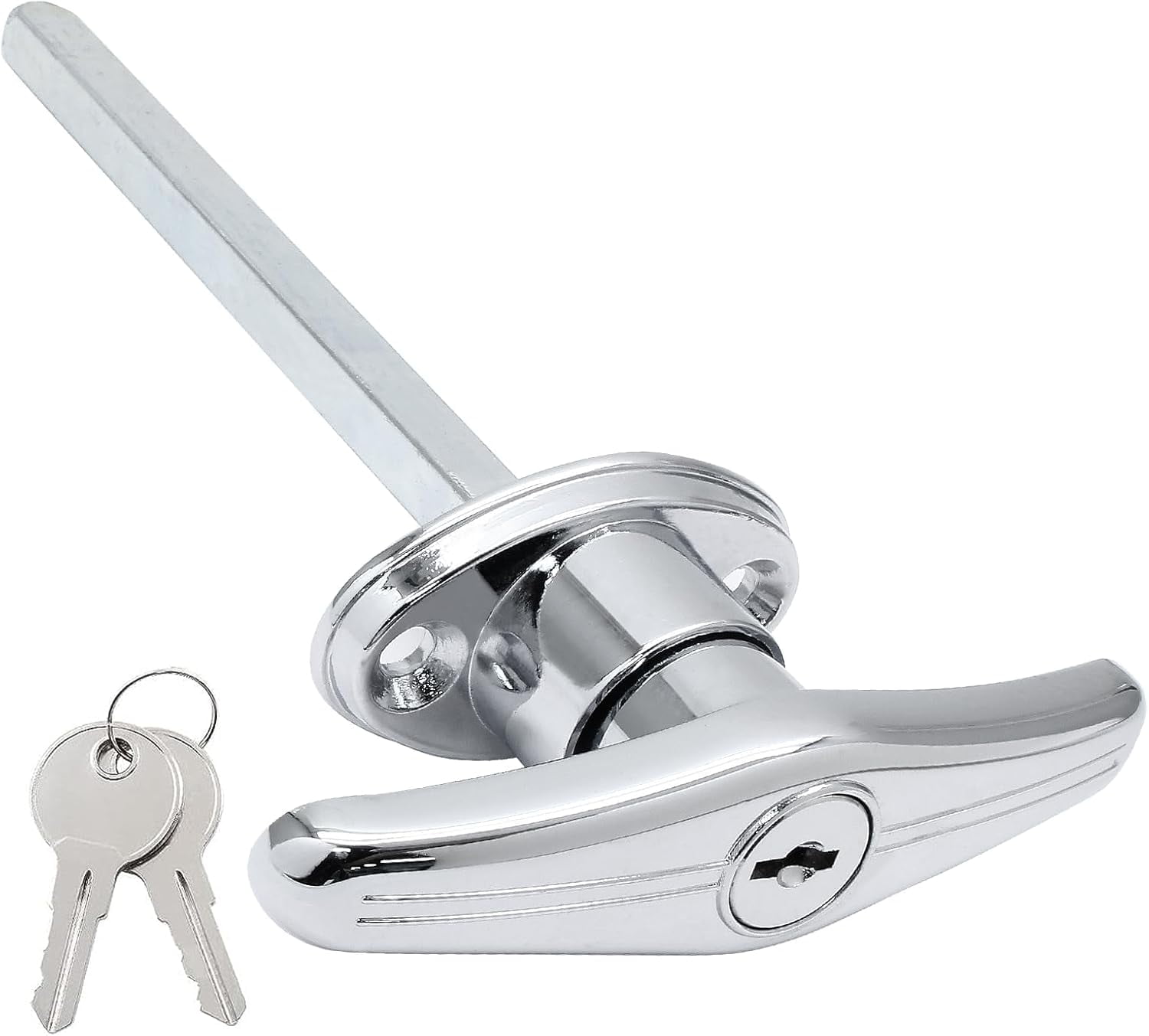 1 Pack Truck Cap Locking T-Handles Silver Camper Topper Lock, Keyed ...